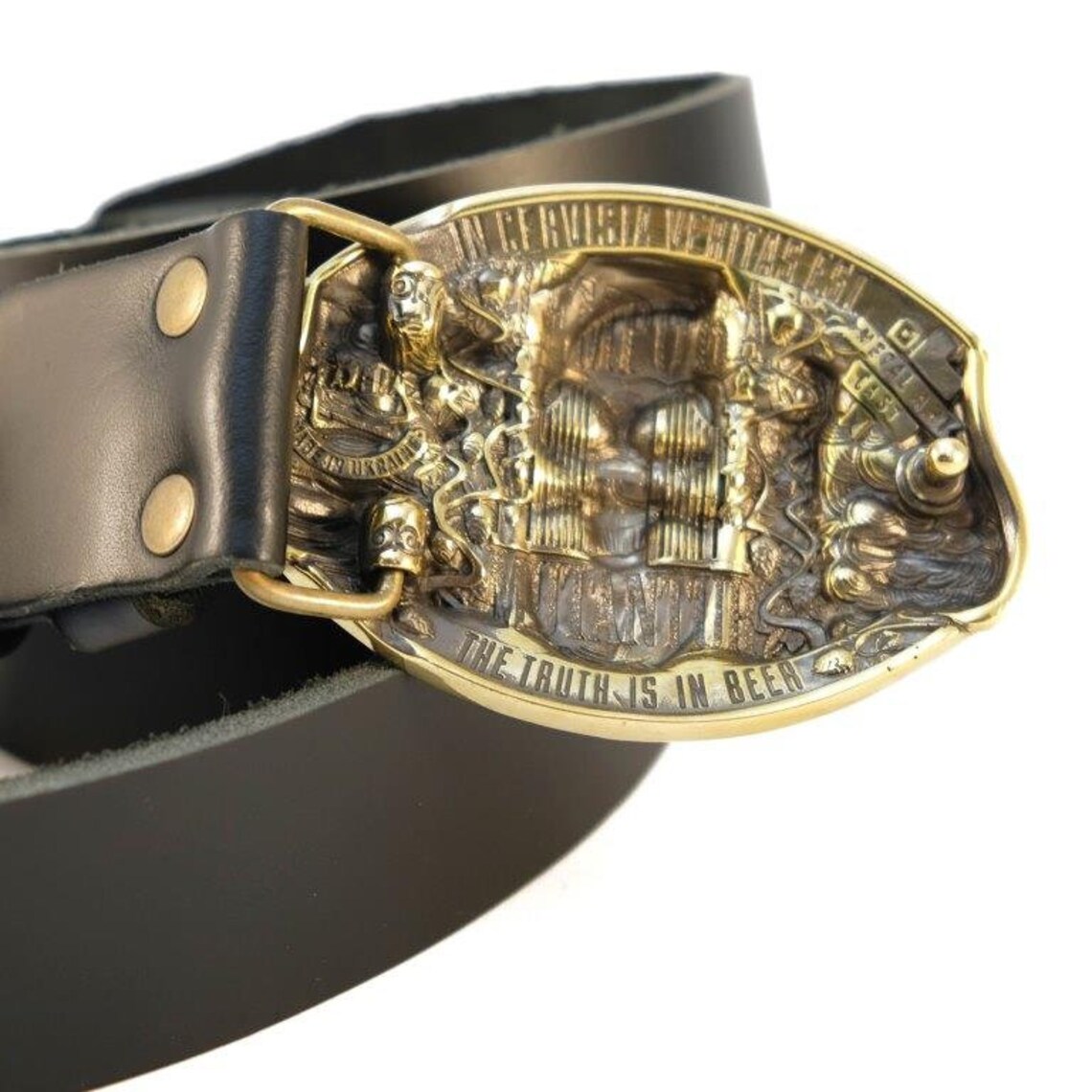 Belt Buckle Beer Beer Fans Belt Buckle Beer and Skull Belt - Etsy