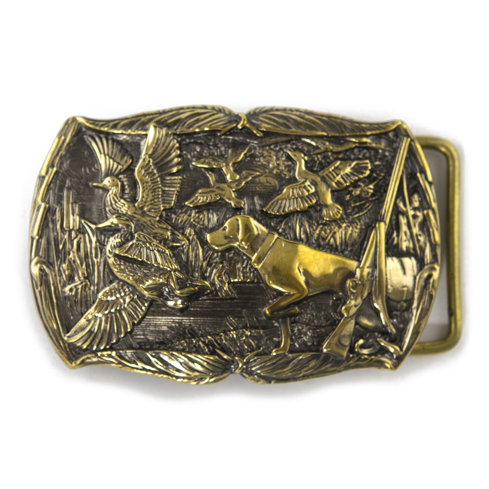 Duck Hunting Belt Buckle, Trophy Duck Season Hunter Gift Solid Belt ...