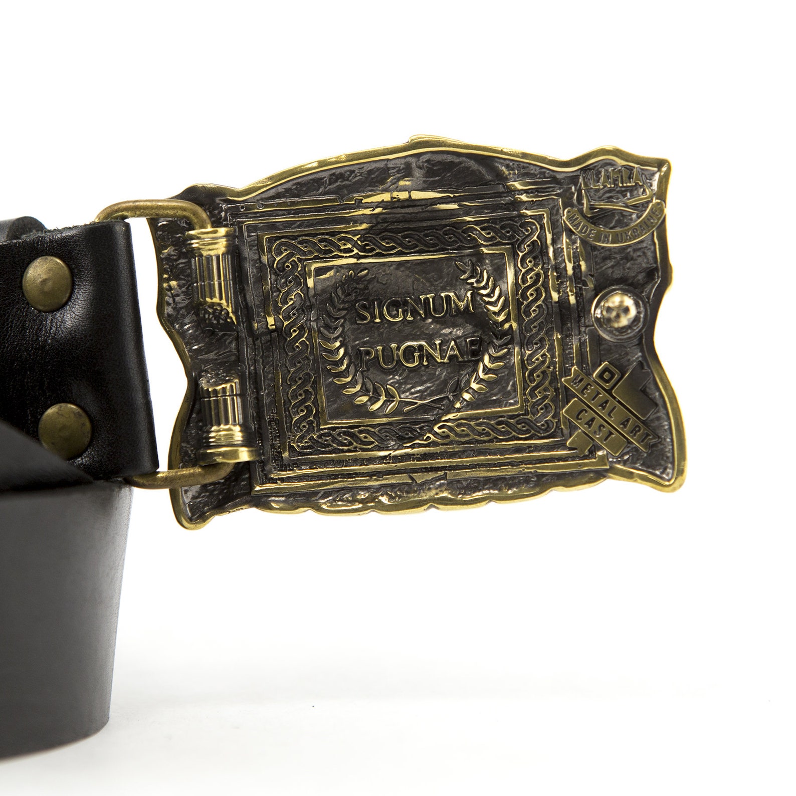 Leather Belt With Brass Buckle Gladiator, Ancient Rome Slave Warrior ...
