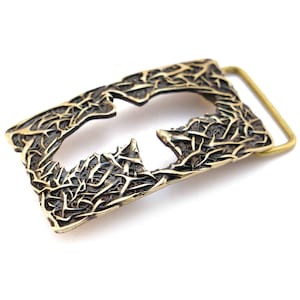 Crow Belt Buckle, Mythical Black Bird Solid Belt Buckle for Men and ...
