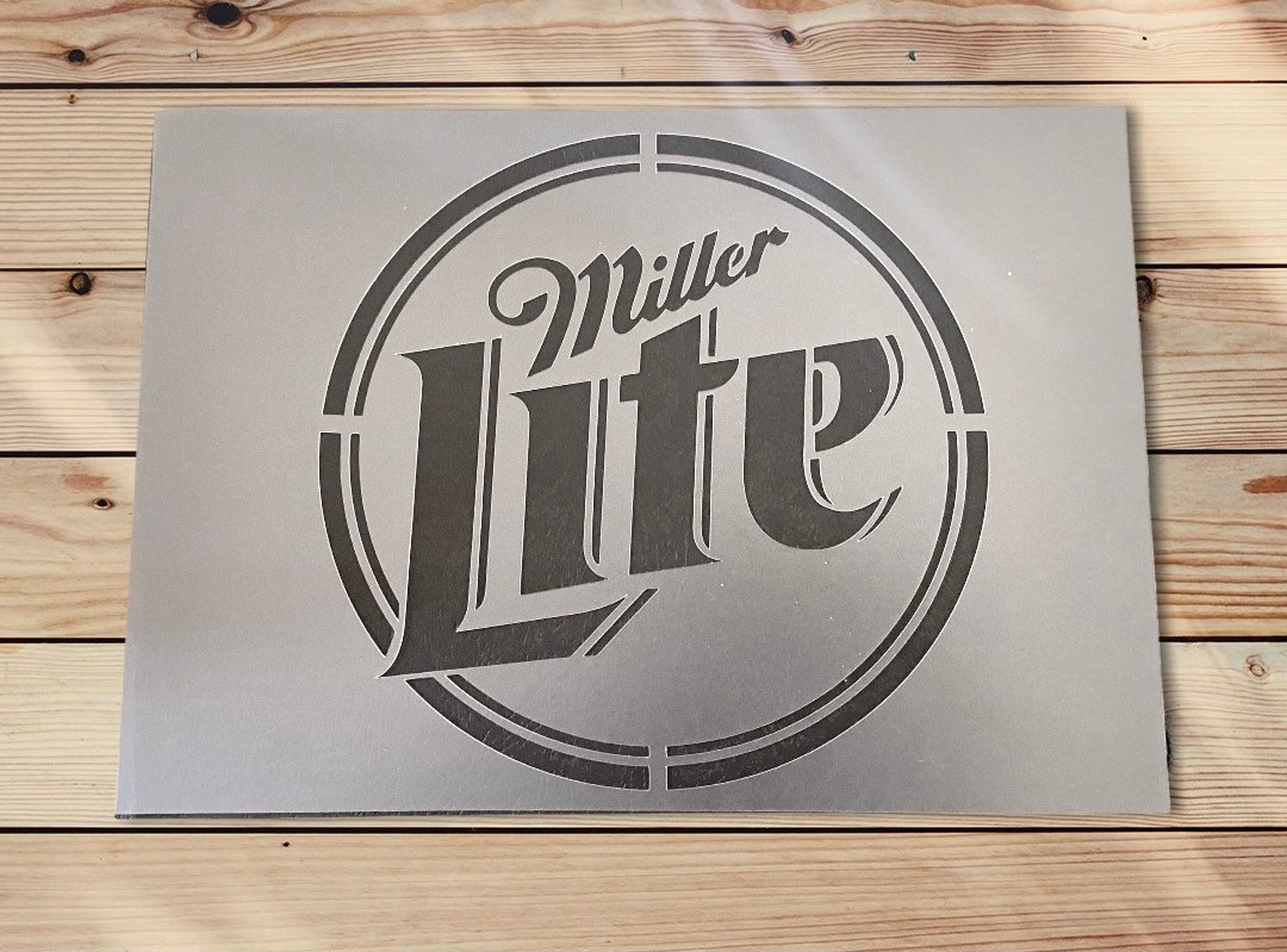 A4 Miller lite stencilwall stencilstencil for crafts | Etsy