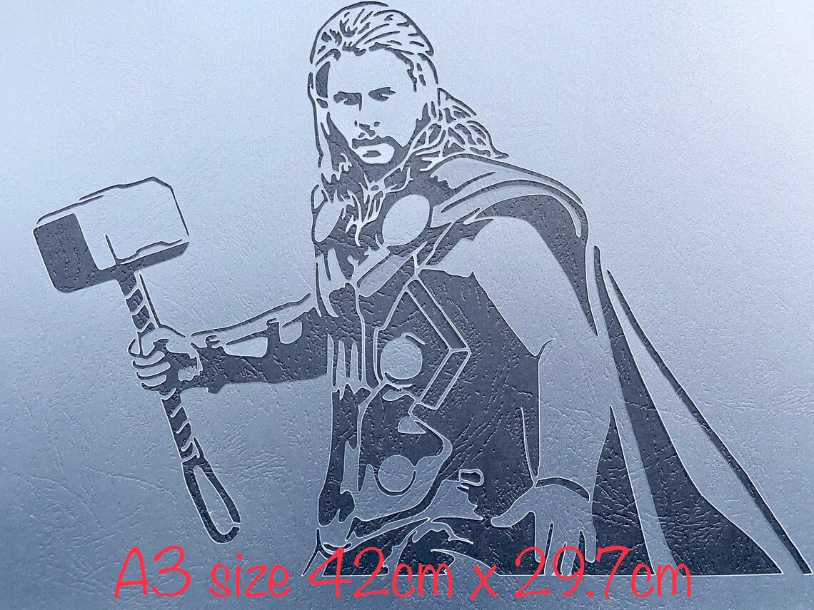 Thor Stencil the Avengers Stencil Wall Stencil Stencil for | Etsy