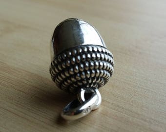 Silver Acorn | Etsy