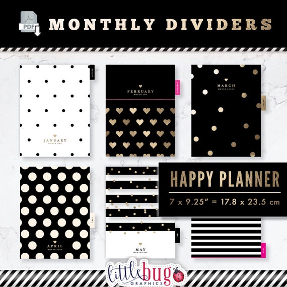 Calendars & Planners Paper & Party Supplies Happy Planner Monthly ...