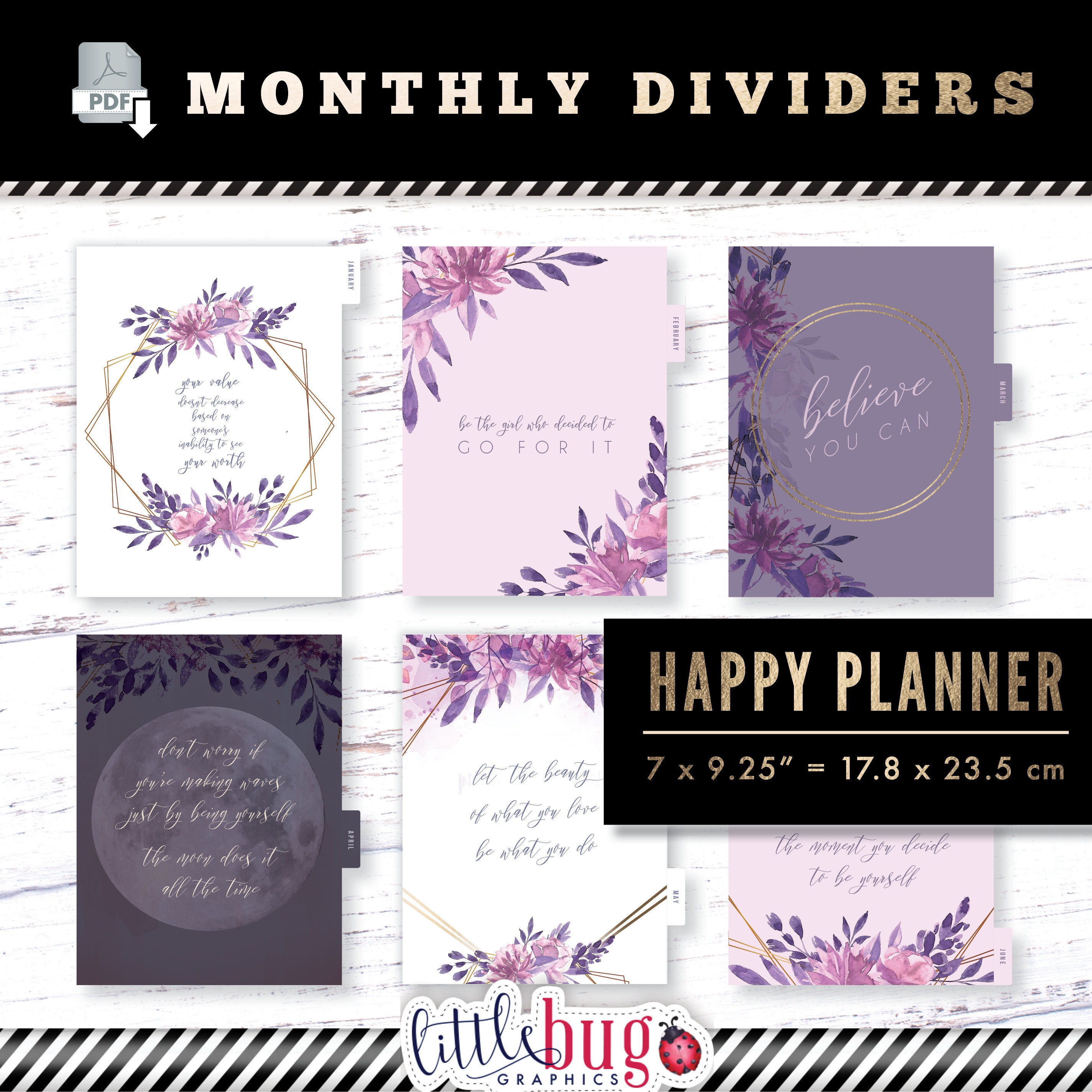 Calendars & Planners Paper & Party Supplies Happy Planner Monthly ...