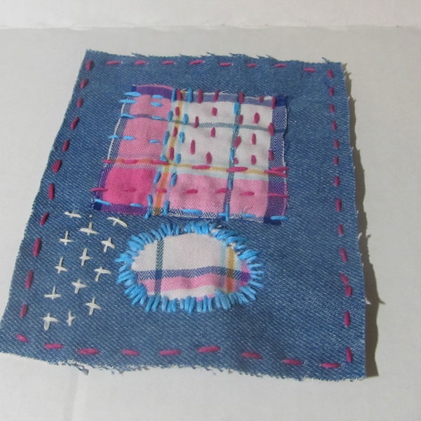 Denim Sashiko Patch - Etsy