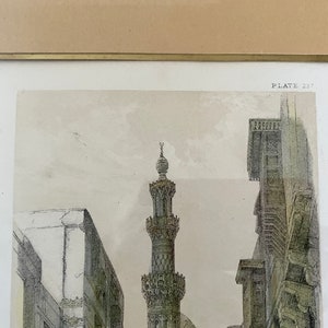 Antique David Roberts RA (1796-1864), Principal Mosque at Boulak, Cairo ...
