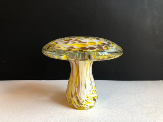 Home & Living Paperweights Office Vintage Glass Mushroom Paperweight ...