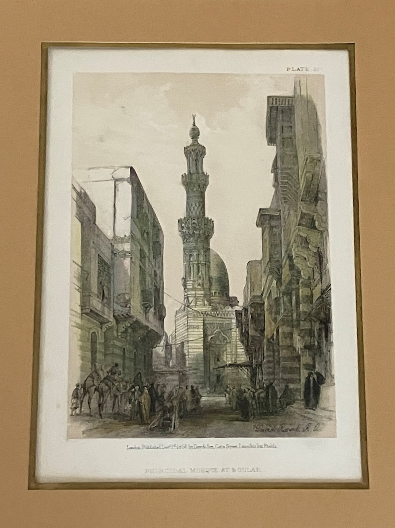 Antique David Roberts RA 1796-1864 Principal Mosque at - Etsy