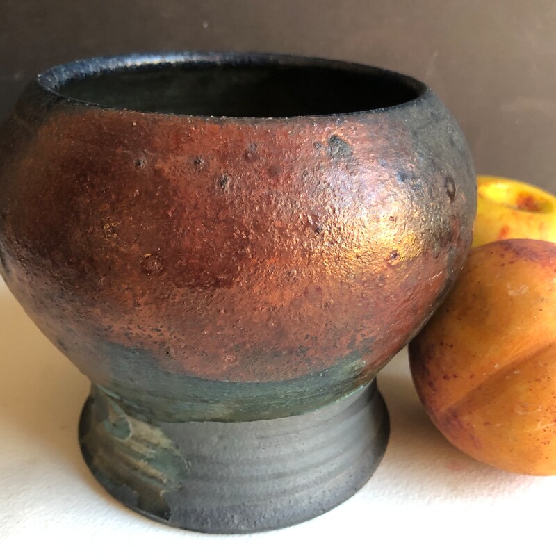 Raku Pottery Planter - Etsy