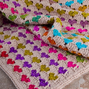 CROCHET PATTERN Baby Heart Blankets Bundle / Unique Baby Afghan Design ...