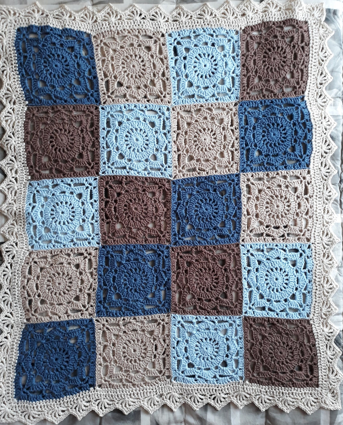 Vintage Patchwork Blanket. Handmade Family Heirloom Cotton - Etsy