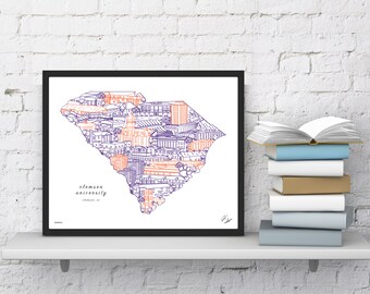 Clemson art | Etsy