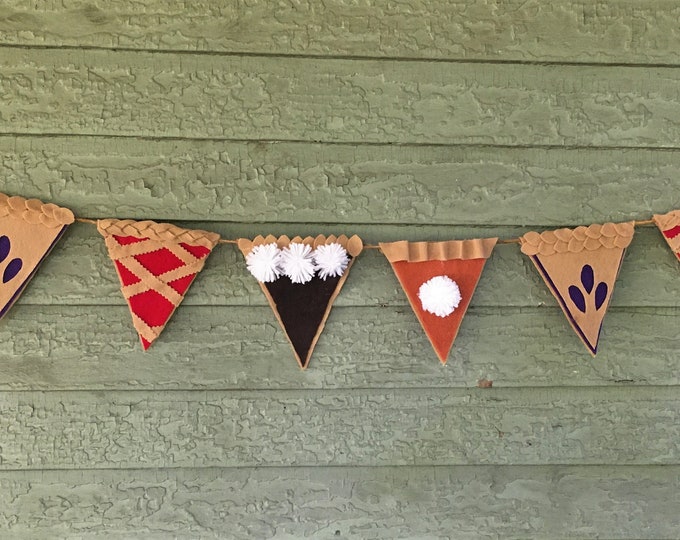 Pie Decoration / Fall Pie Garland / Thanksgiving Pie Garland / | Etsy