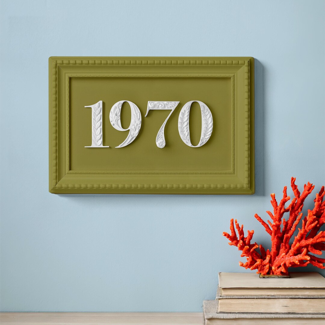 Personalised Optical Illusion Date Print on Tile, Colourful Custom ...