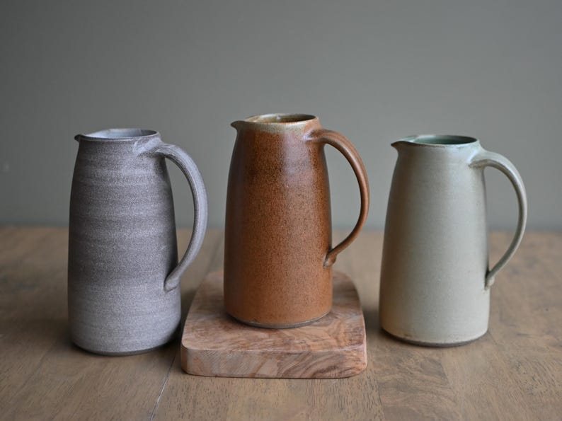 Stoneware Jug, Ceramic Pitcher, 26 Oz - Etsy