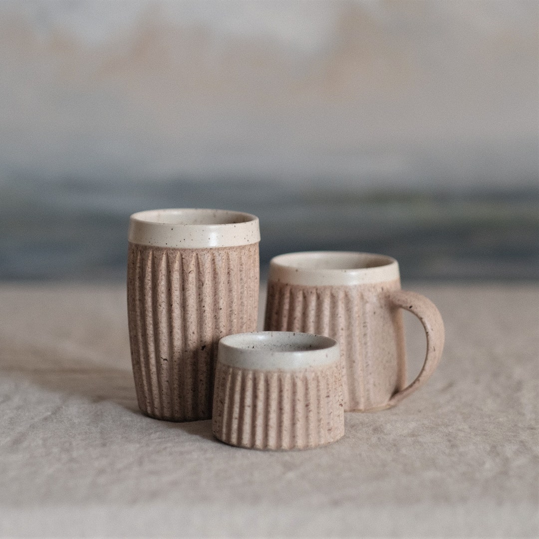 Pottery Mug Set, MADE TO ORDER, Handmade Mug Set, Beautiful Pottery ...