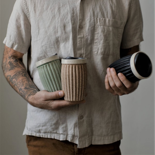 Ceramic Travel Mug - Etsy