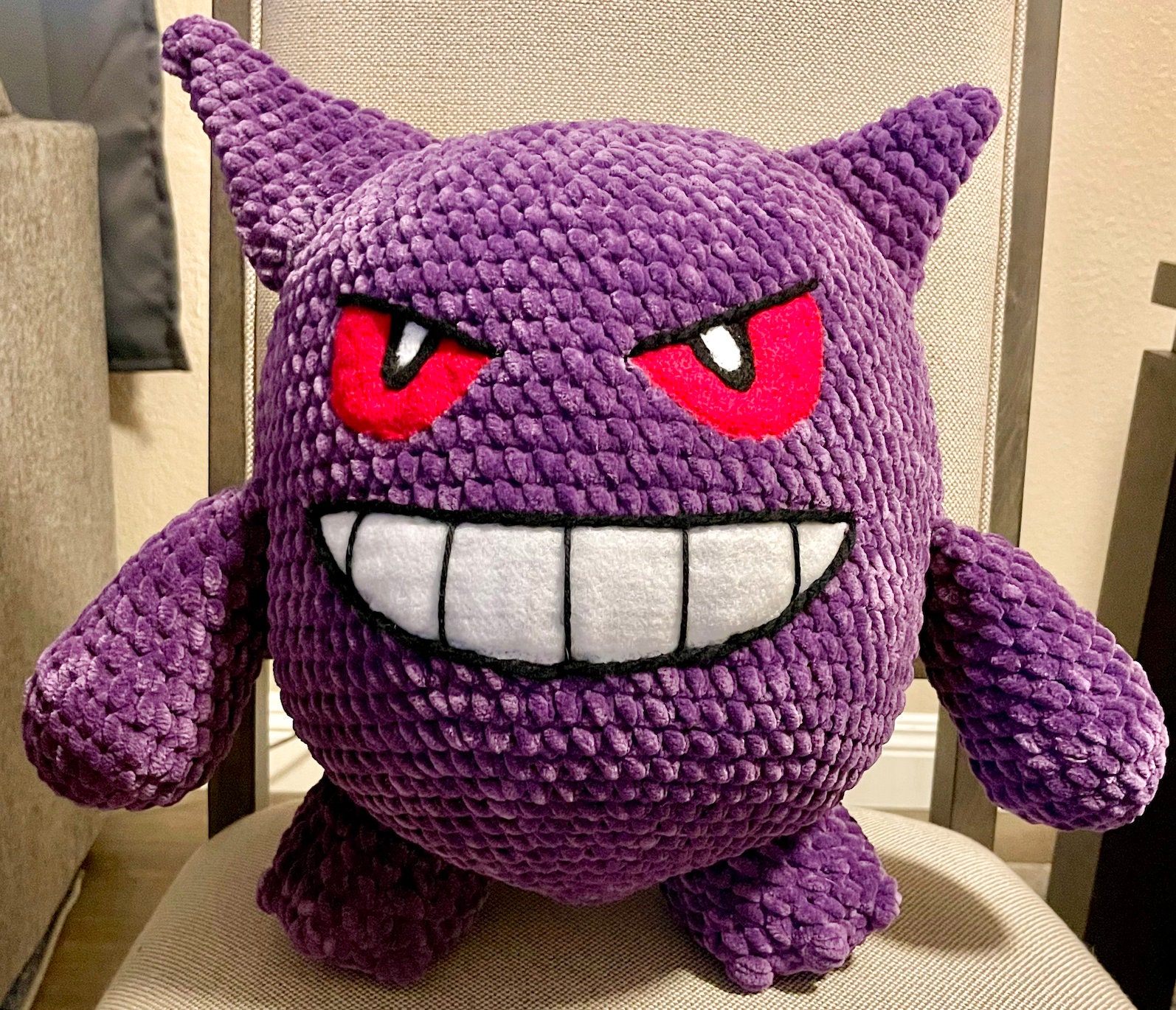 Gengar Pokémon Crochet Amigurumi Pattern - Instant Download - Etsy