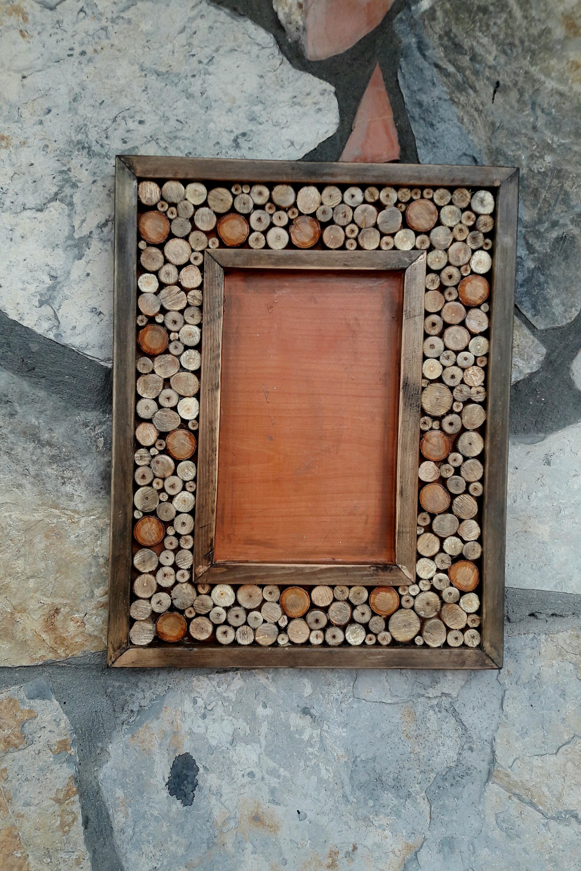 Marco de madera hecho a mano, marco rústico, marco de madera de estilo campestre, marco de ...