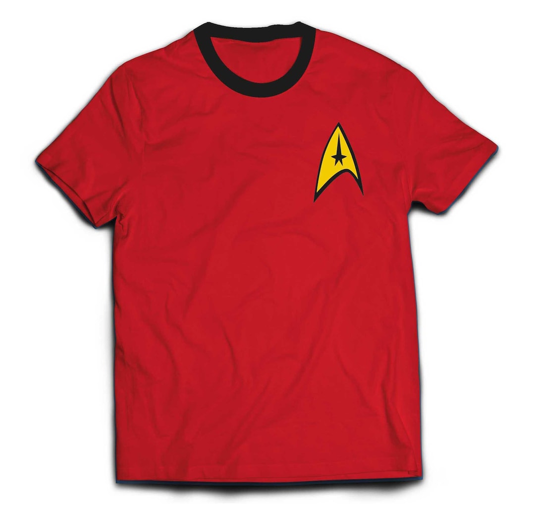Star Trek Red Engineering Uniform OFFICIAL Tee T-shirt Mens Unisex - Etsy