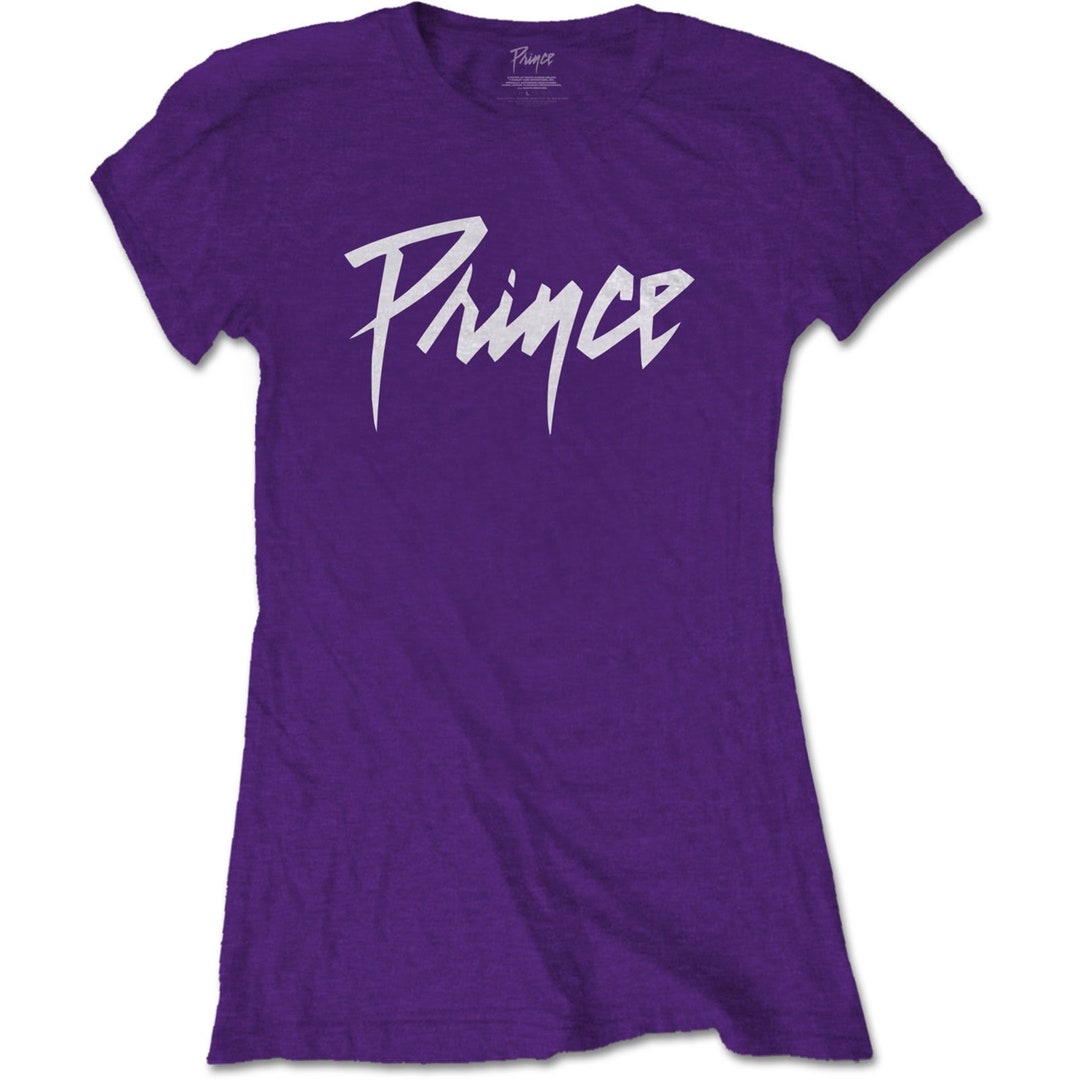 Ladies Prince Purple Rain Logo OFFICIAL Tee T-shirt Womens - Etsy