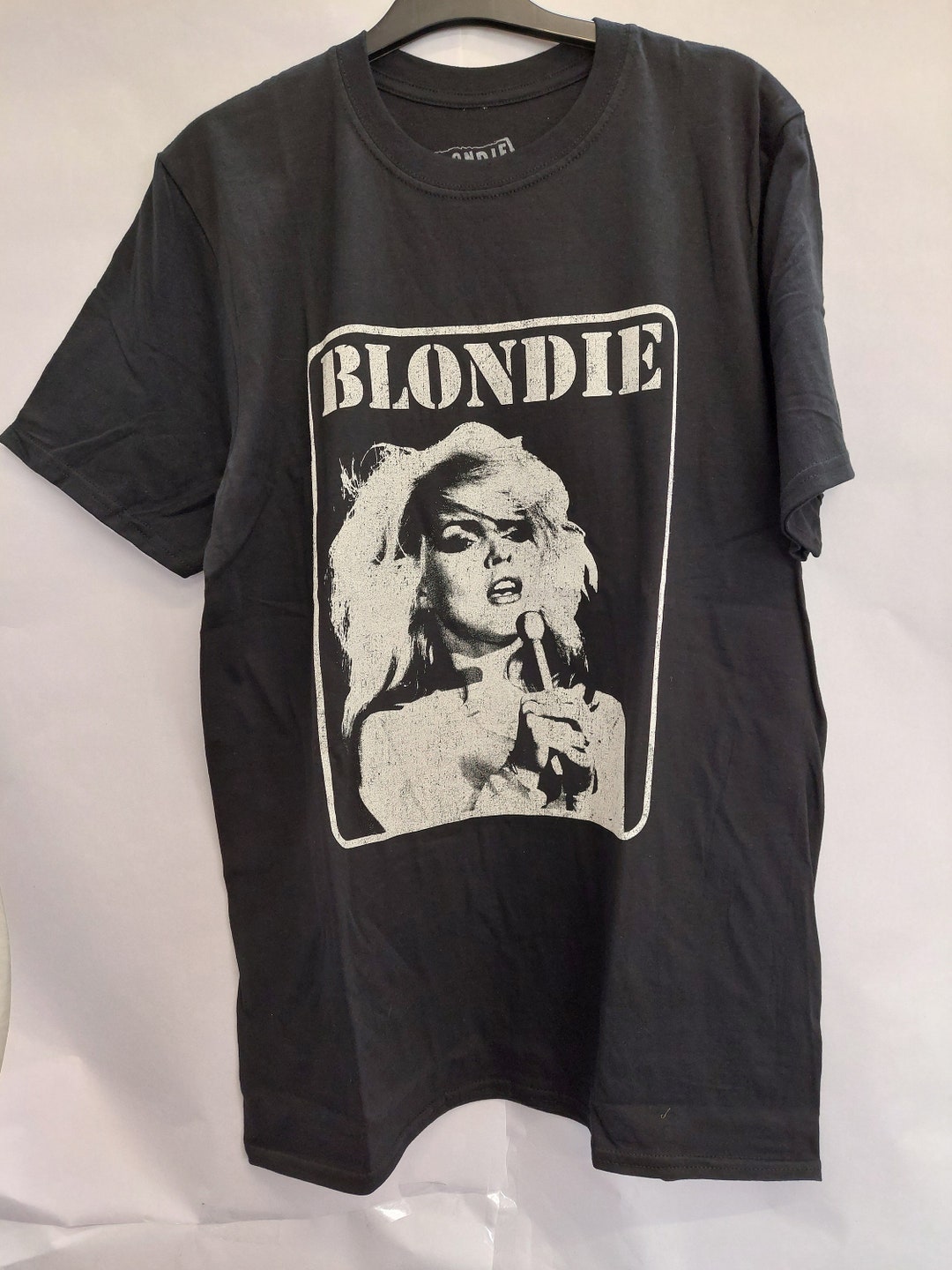 Blondie Debbie Harry Mic Pose 1 Parallel Lines OFFICIAL Tee T-shirt ...