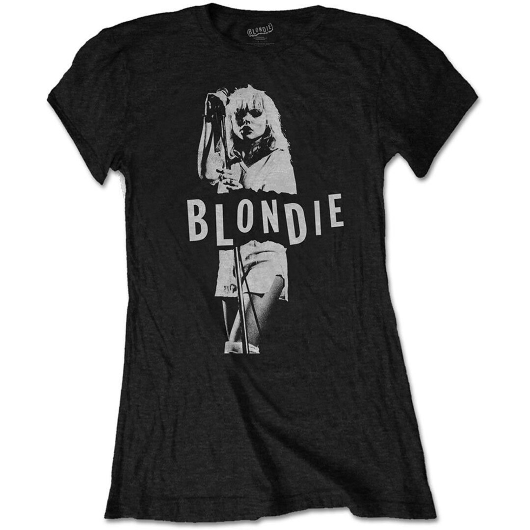 Ladies Blondie Debbie Harry Mic Stand OFFICIAL Tee T-shirt - Etsy UK