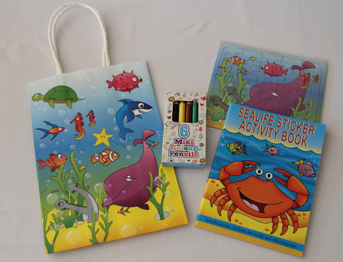 Sealife / Under the Sea Themed Party Bags/ Boxes With Fillings - Etsy ...