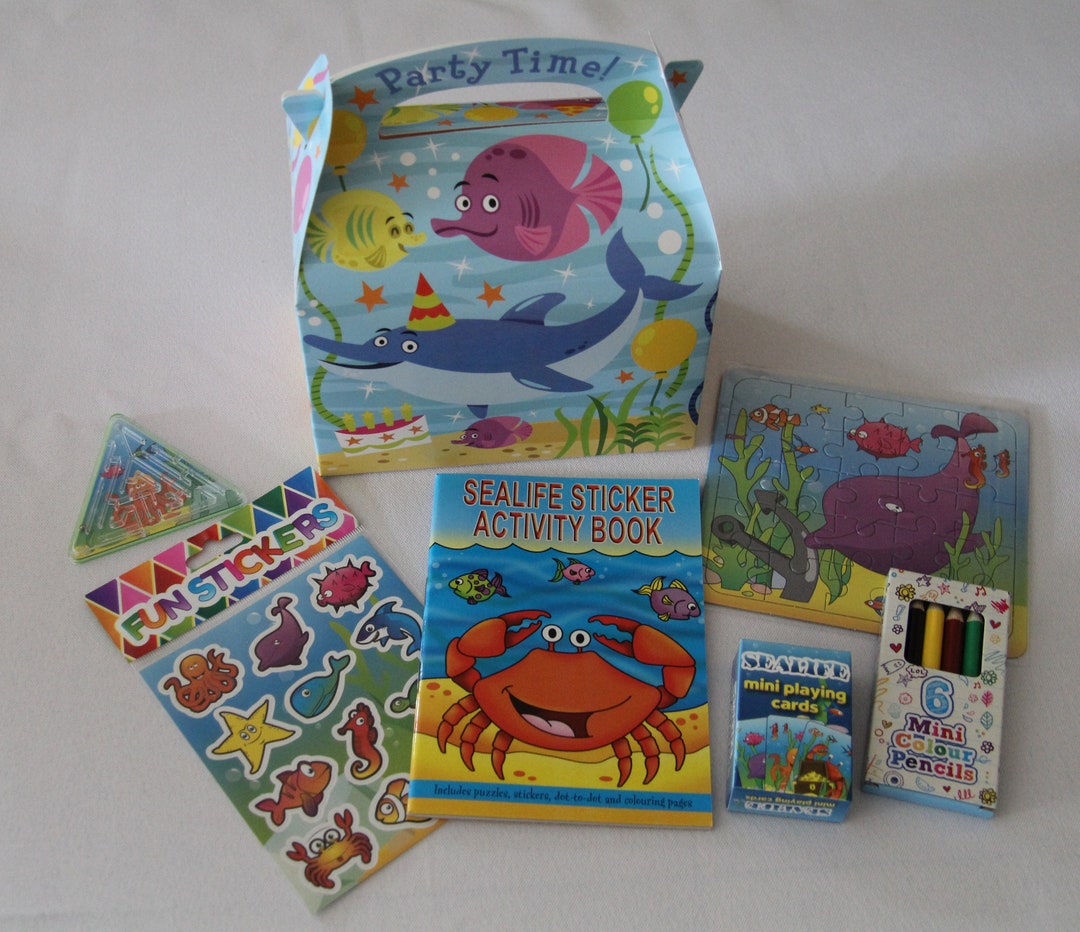 Sealife / Under the Sea Themed Party Bags/ Boxes With Fillings - Etsy ...