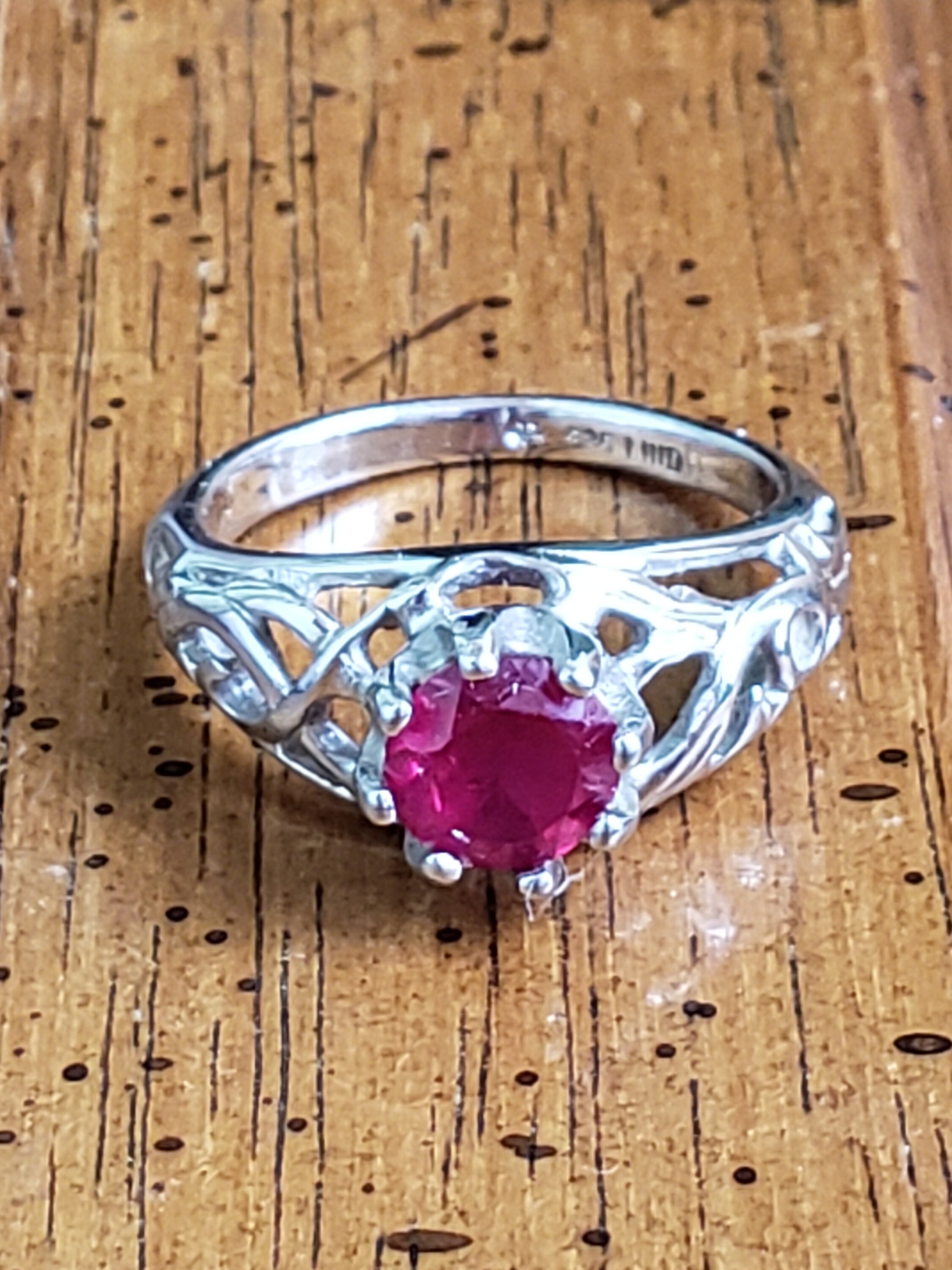 Sterling Silver Ring With Ruby 925 Lind Sterling Silver Ring Sterling ...