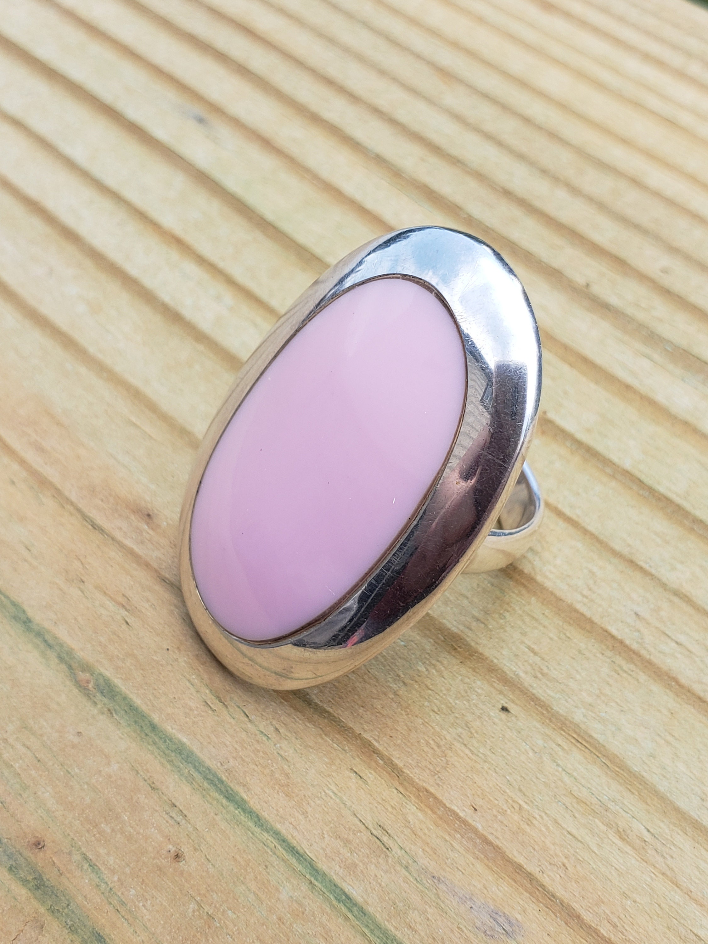 Sterling Silver Ring With Pink Jasper Jasper Ring - Etsy.de