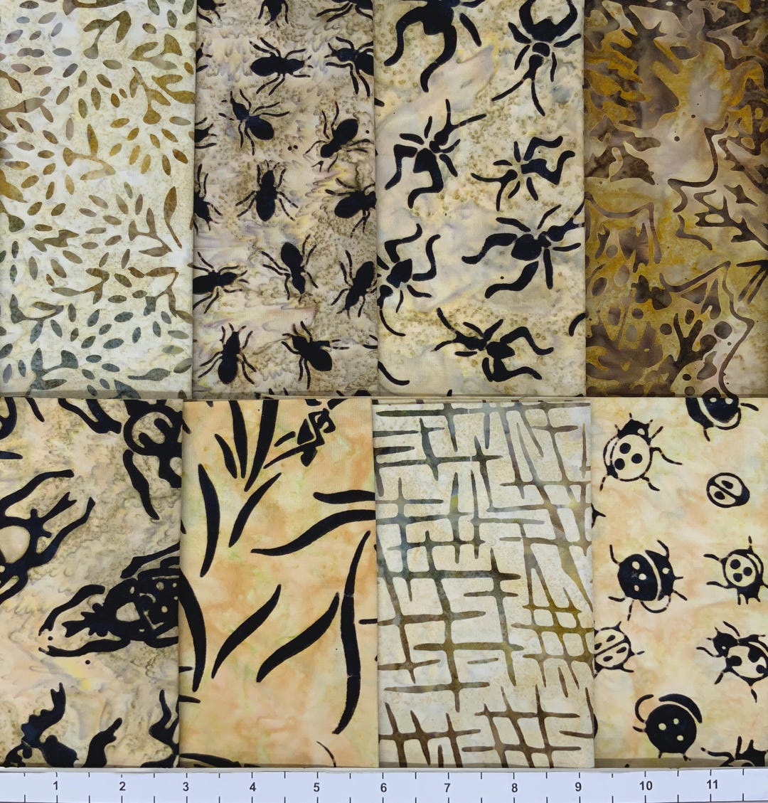 8 Fat Quarter Batik Sampler Bugs: Four FQ Pack Bundle - Etsy