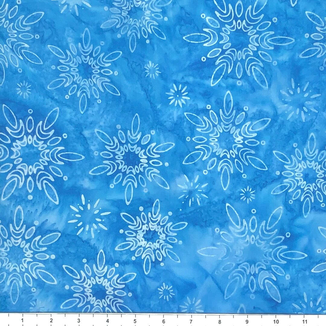 SNOWFLAKES Batik - Lsbc-4333 Blue by the Yard - Etsy