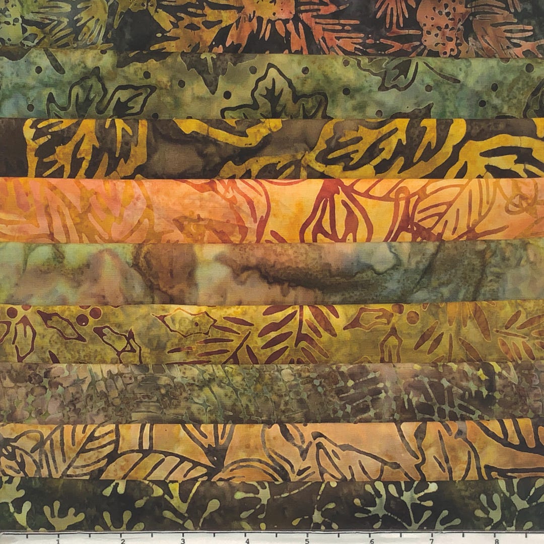 9 Fat Quarter Batik Sampler Fall FQ Pack Bundle - Etsy