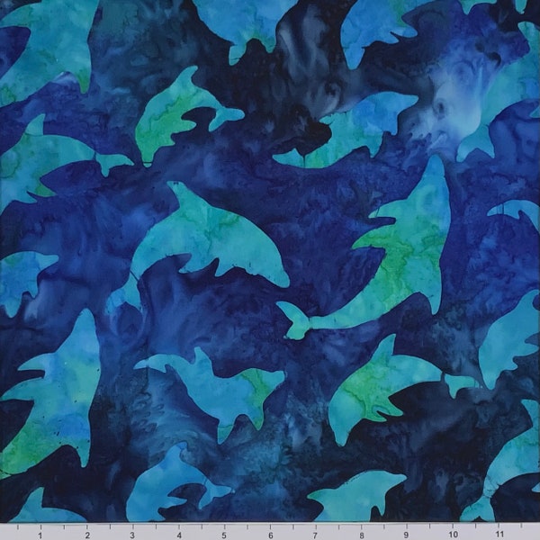Dolphin Batik Fabric - Etsy