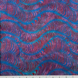 THE WAVE Batik - Lsbc-3670 Capri by the Yard - Etsy