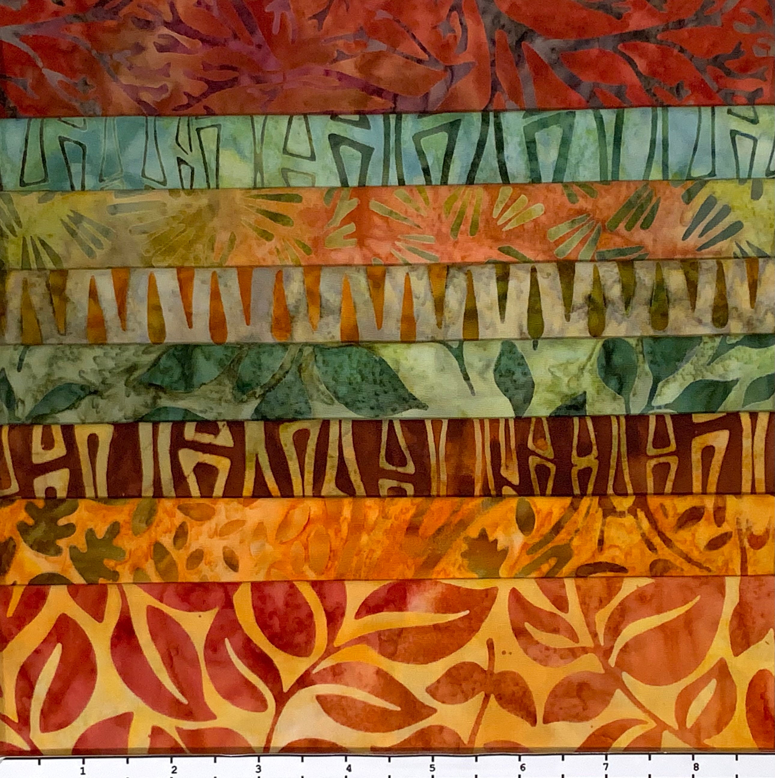 Craft Supplies & Tools 8 Fat Quarter Batik Sampler MISTY MUM Special ...