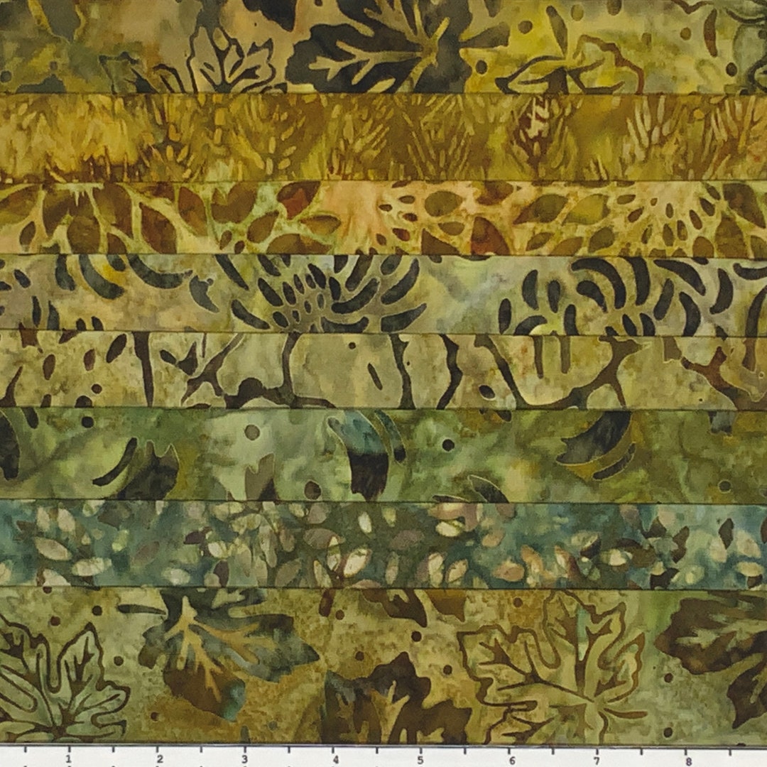 9 Fat Quarter Batik Sampler Nature: FOREST FLOOR FQ Pack Bundle - Etsy