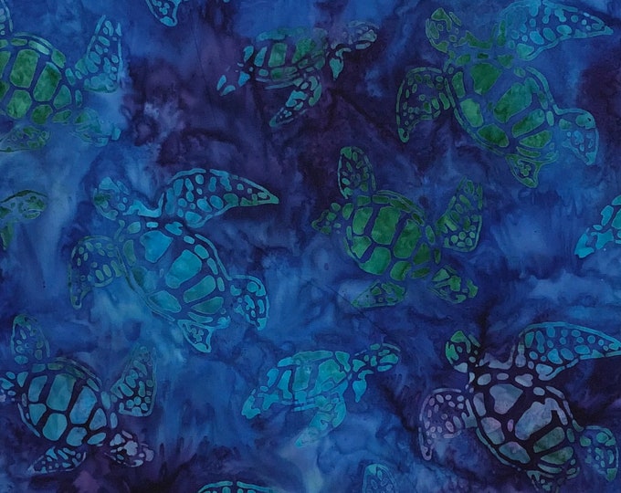 SMALL SEA TURTLE Batik - Ab-11688-60 Pacific by the Yard - Etsy