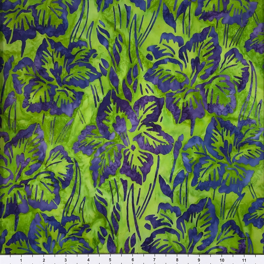 RUFFLED IRIS Batik - Lsbc-3579 Limelight by the Yard - Etsy