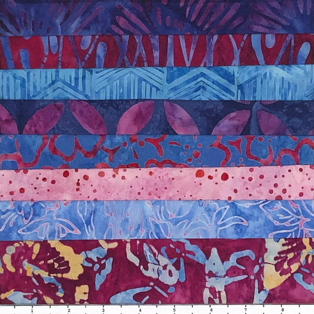8 Fat Quarter Batik Sampler BUTTERFLY GARDEN #1 Fq Pack Bundle - Etsy