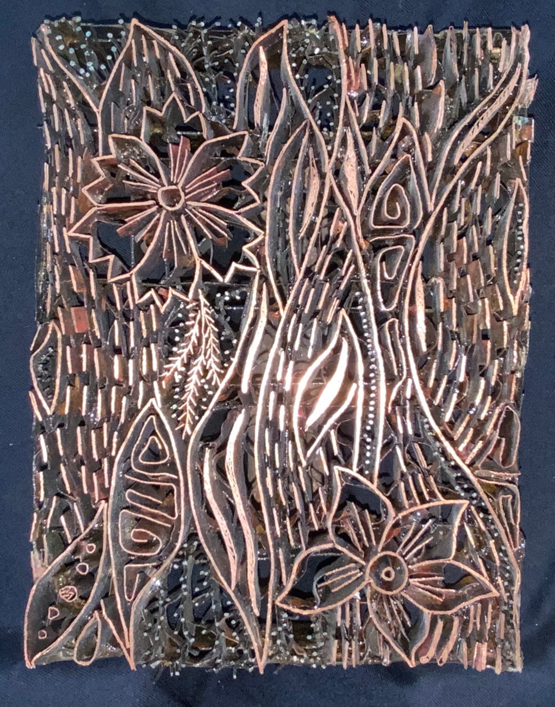 Traditional Batik Cap - FLOWER VINES - Etsy