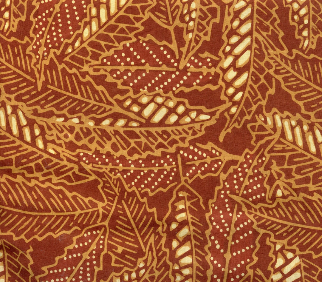 FEATHER Combination Batik Gold by the Yard - Etsy