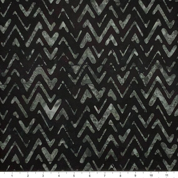 BROKEN CHECK MARK Batik Lsbc-3752 Jet by the Yard - Etsy