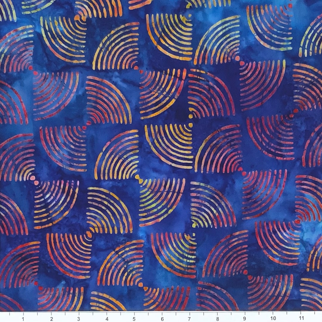 DRUNKARDS PATH Batik - Lsbc-3267 Primary 1 Yard Cut - Etsy