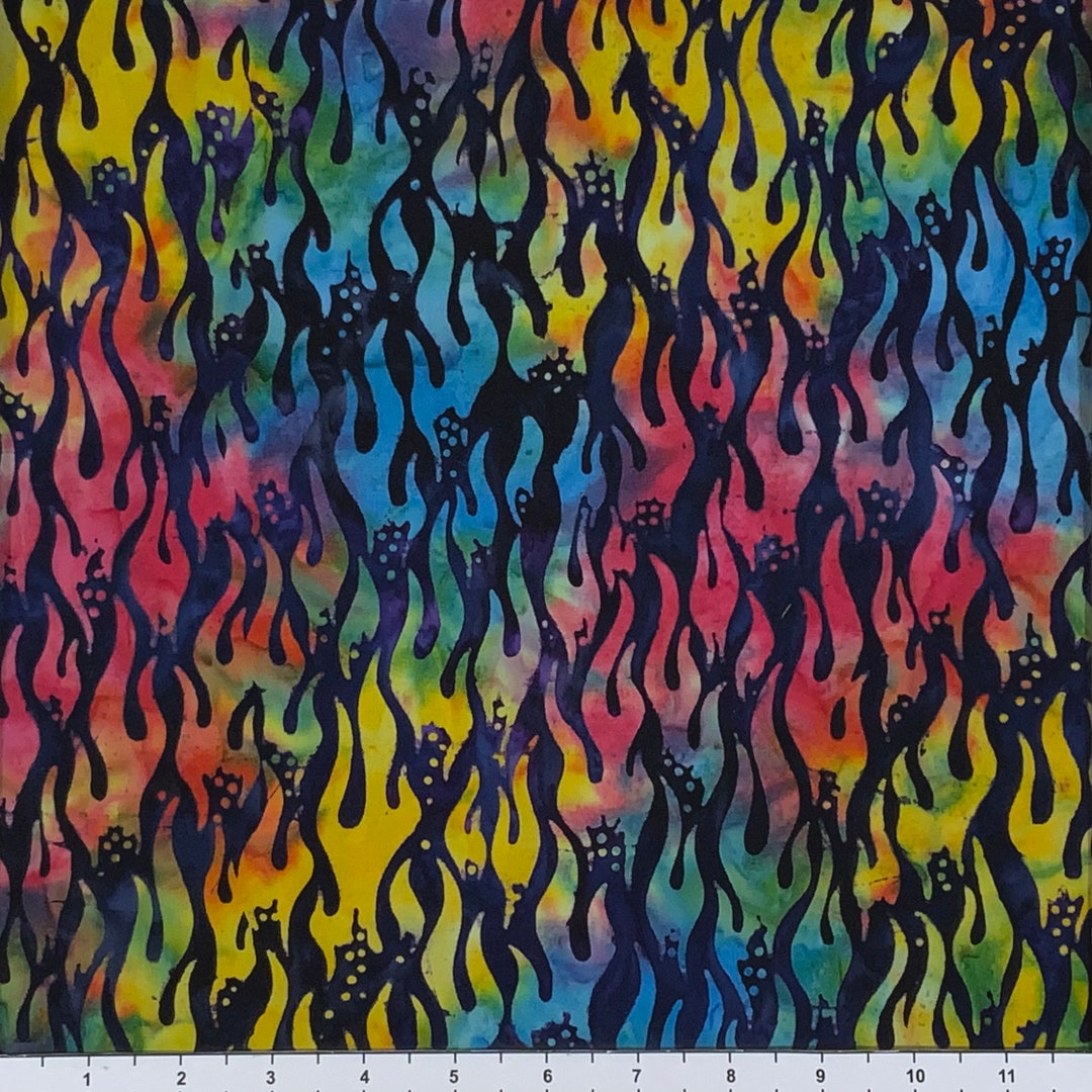 ON FIRE Batik - Ab-4886-101 Flame by the Yard - Etsy