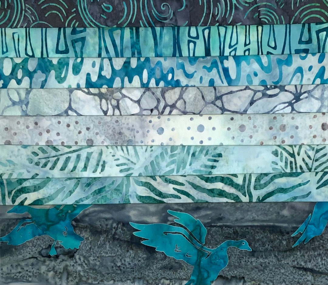 8 Fat Quarter Batik Sampler FLYING GEESE 2 Special Edition FQ - Etsy