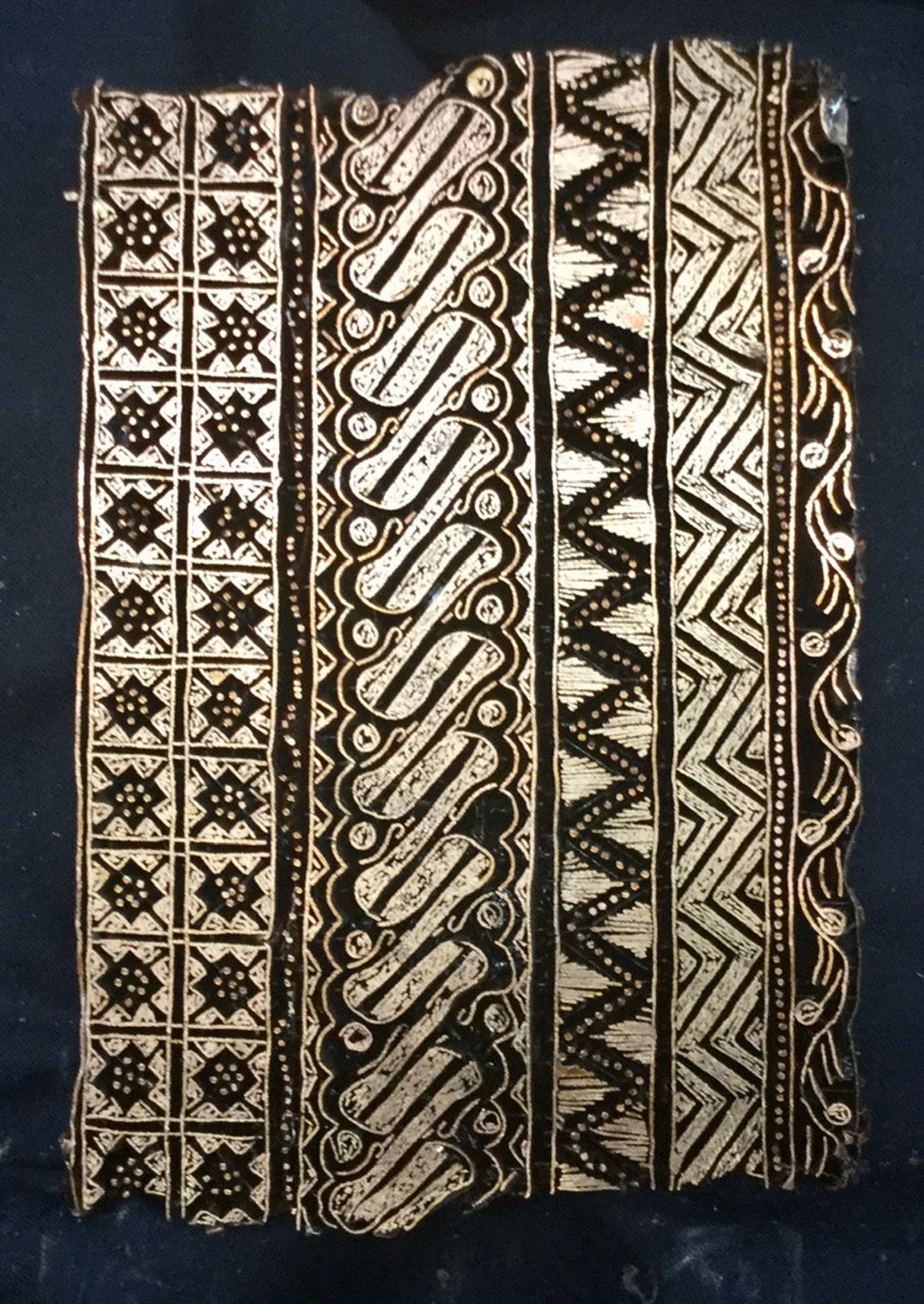 Traditional Batik Cap THREE MOTIF BORDER - Etsy