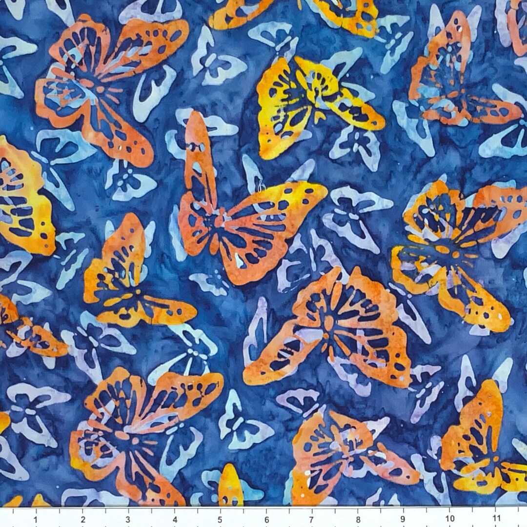 BUTTERFLY FLUTTER Batik - Ab-4603-60 Pacific by the Yard - Etsy